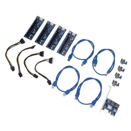 1X to 16X Graphics Extension - for GPU Powered Riser Adapter Card, with ...
