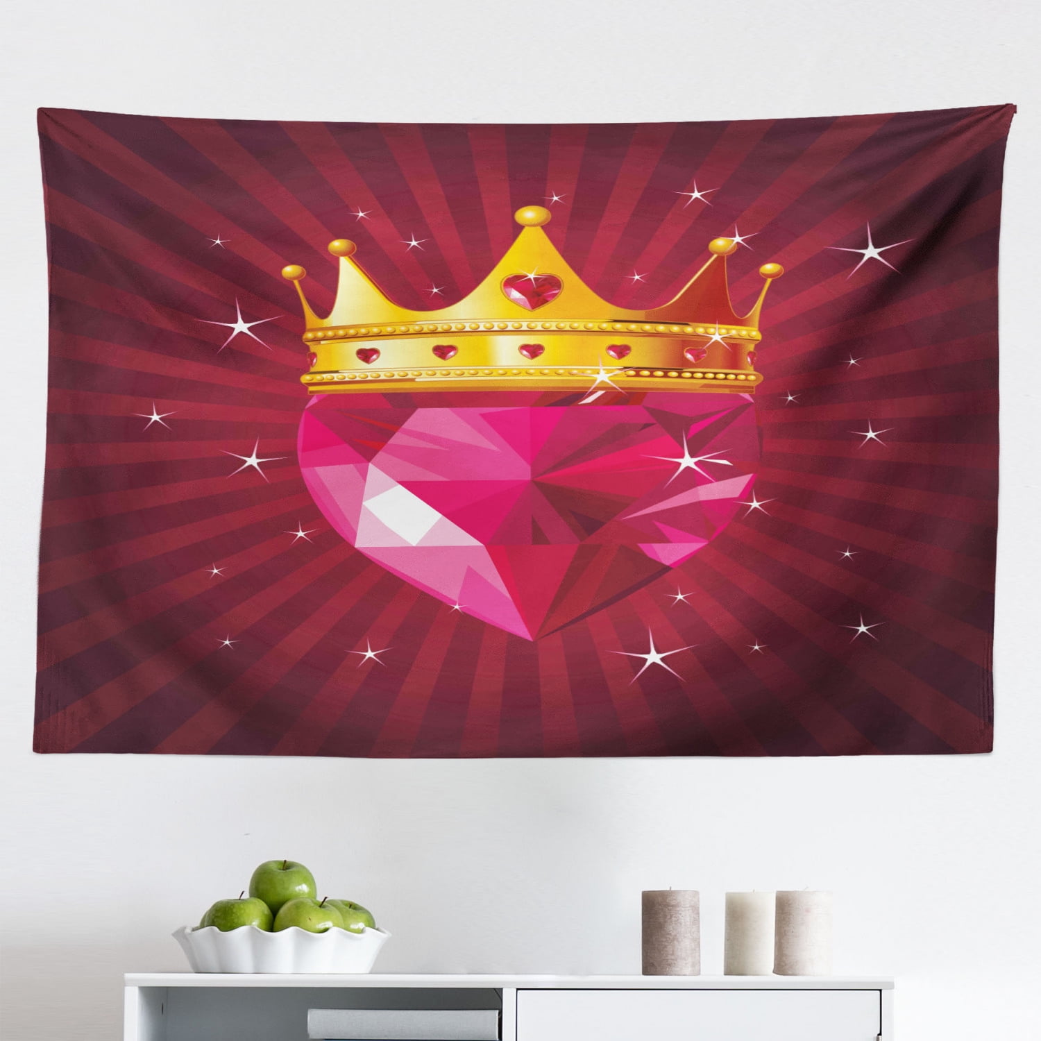 Diamond Tapestry, Pop Art Diamond Sun Rays Beams Shady Stripes Nature ...
