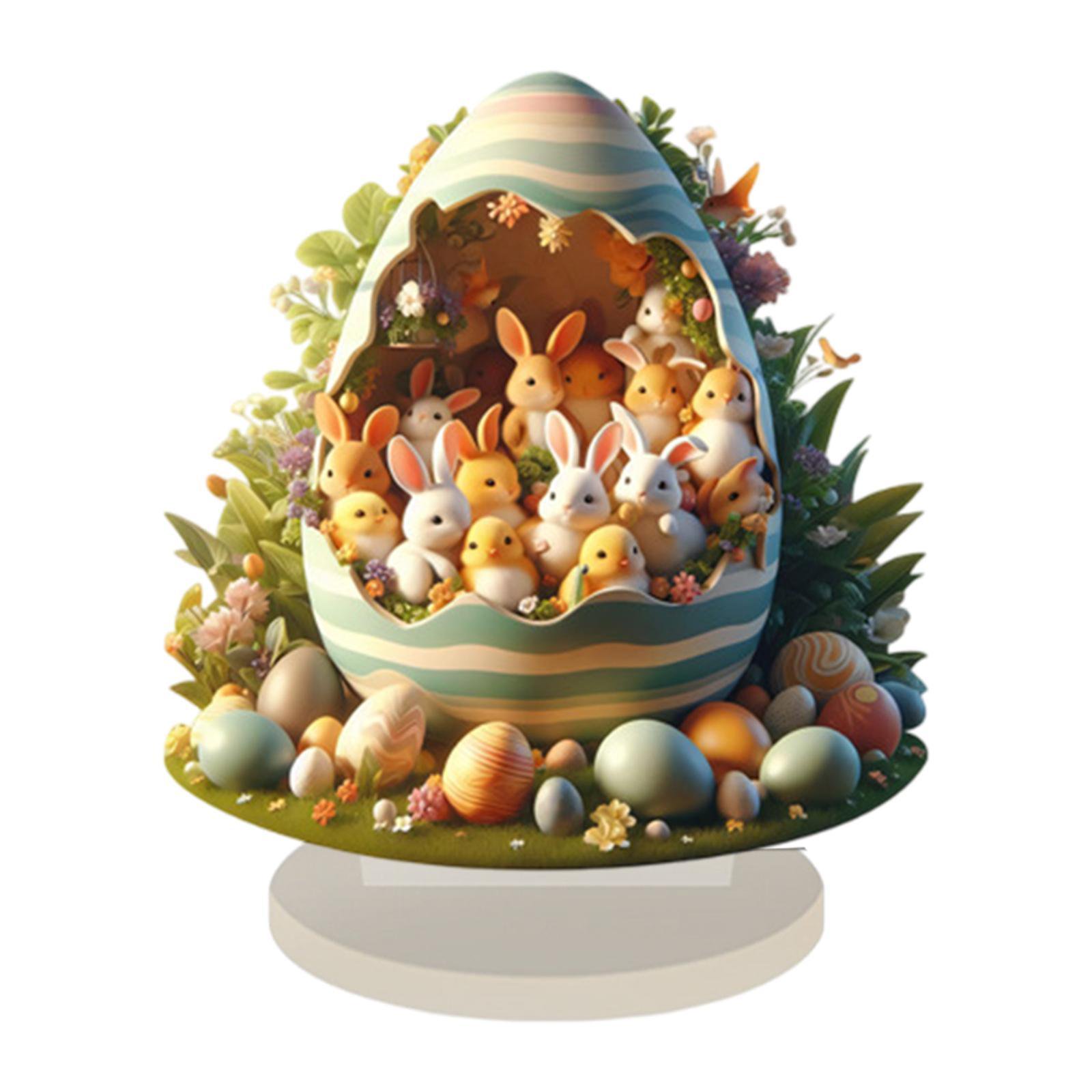 Click here for Jifeng 2d Flat Easter Bunny And Chick Scene Table... prices