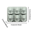 3D Fun Shapes Silicone Ice Cube Tray, Easy Release Food Grade Ice Mold ...