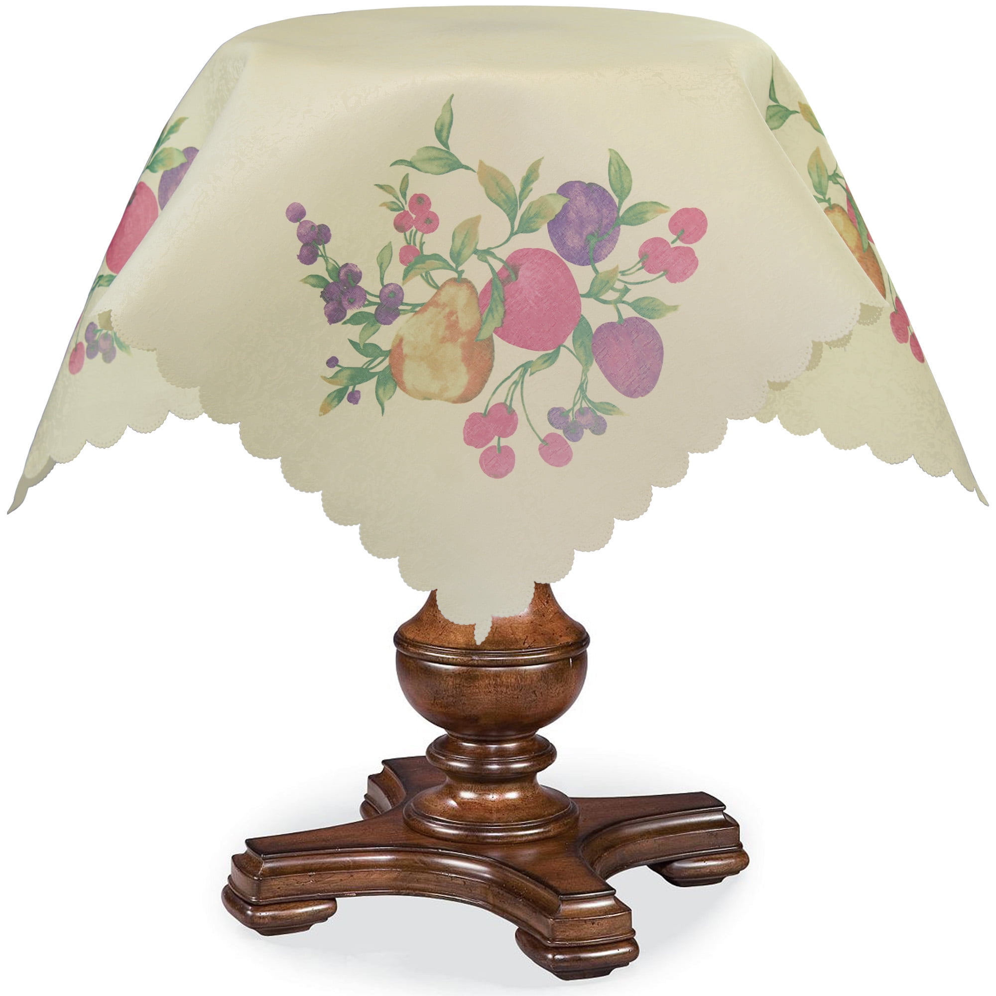 Luxurious Champion Lace 36" Square Table Toppers - Walmart.com