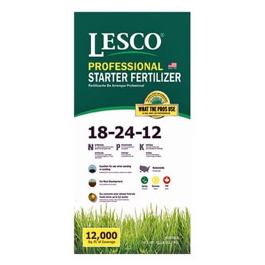 LESCO Lawn Starter Fertilizer 18-24-12 with 25% Poly Plus - 50 Lbs ...