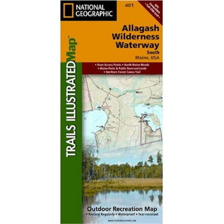 National Geographic Maps TI00000401 Allagash Wilderness Waterway South ...