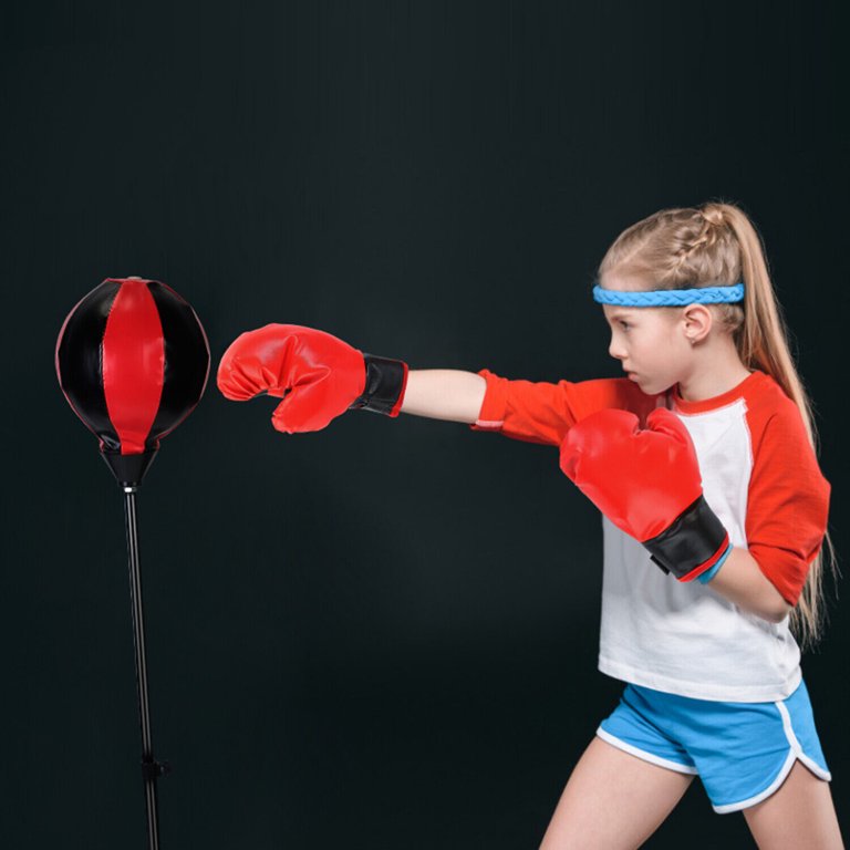 Girl Speed Bag Training
