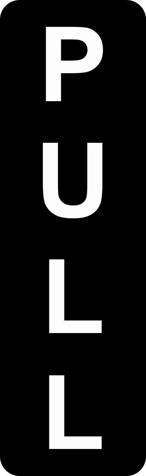 3inx10in Pull Sticker Vinyl Business Sign Decal Door Decals Stickers ...