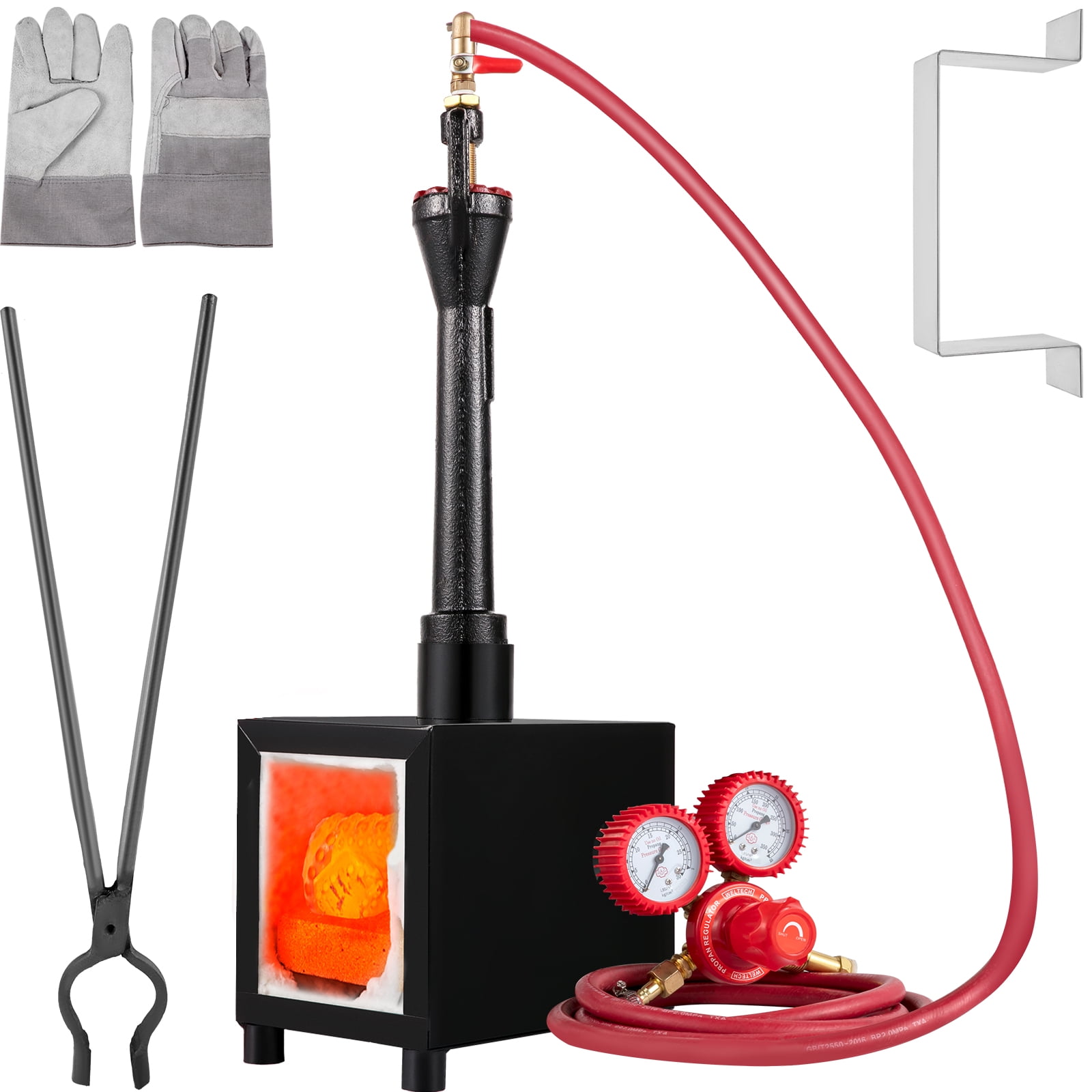 Buy VEVOR Propane Knife Forge, Blacksmithing Forge with Single Burner ... Buy VEVOR Propane Knife Forge, Blacksmithing Forge with Single Burner ...