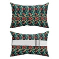 Abstract Colorful Mosaic Tile Art Outdoor Pillow for Chaise Lounge ...