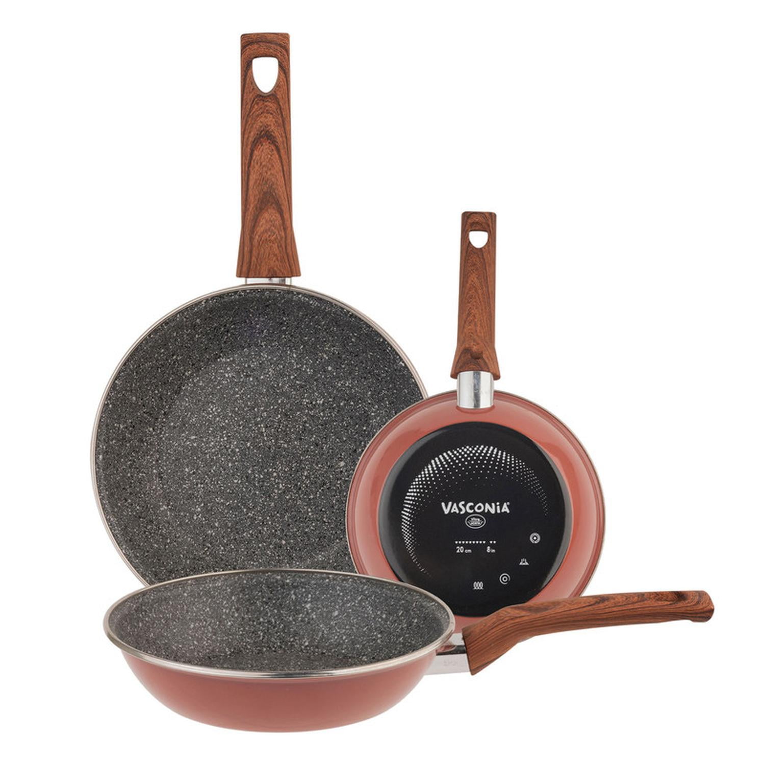 Juego de Sartenes Vasconia Prime 3 Piezas con Antiadherente VASCONIA ...