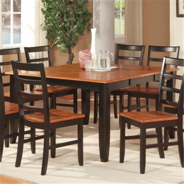 PLV09-T-SABR Parfait Square Table with 18 in. Butterfly Leaf - Saddle Brown - Walmart.com