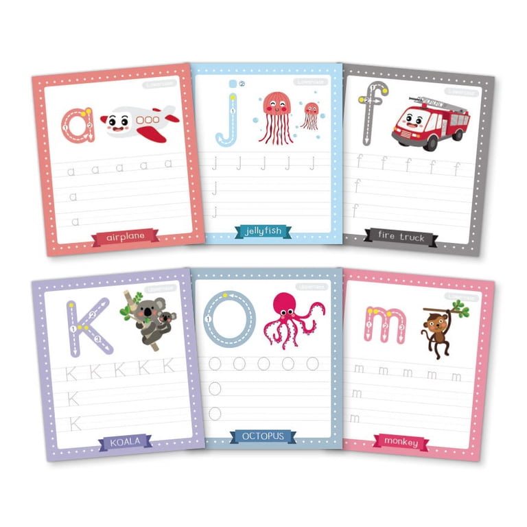 Reusable Dry Erase Alphabet Number Tracing Cards Reusable Dry Erase ...