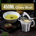 450ML Insulated Stainless Steel Gravy Boat with Lid – Hot/Cold Sauce ...