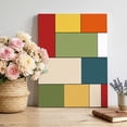 Abstract Geometric Canvas Wall Art for Living Room, Colorful Color ...