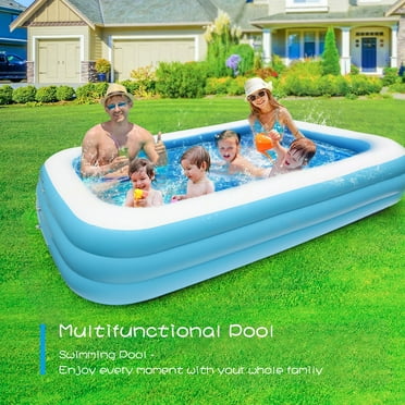 Funsicle Rectangular Truck Bed Inflatable Swimming Pool, Gray, Adults ...