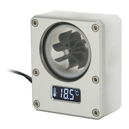 PC Water Cooling Meter, 12V 3pin G1/4 Thread Acrylic Rustproof Computer ...