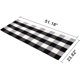PK.ZTopia Buffalo Plaid Rug, Buffalo Check Rug 23.6 x 51.2 Inches ...