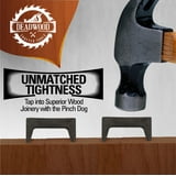 DCT Wood Clamps 2” Inch Pinch Dog 10-Piece Set Woodworking Glue Up ...