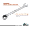 FUGee-17 mm 100-Tooth Ratcheting Combination Wrench WDM017-U | 12-Point ...