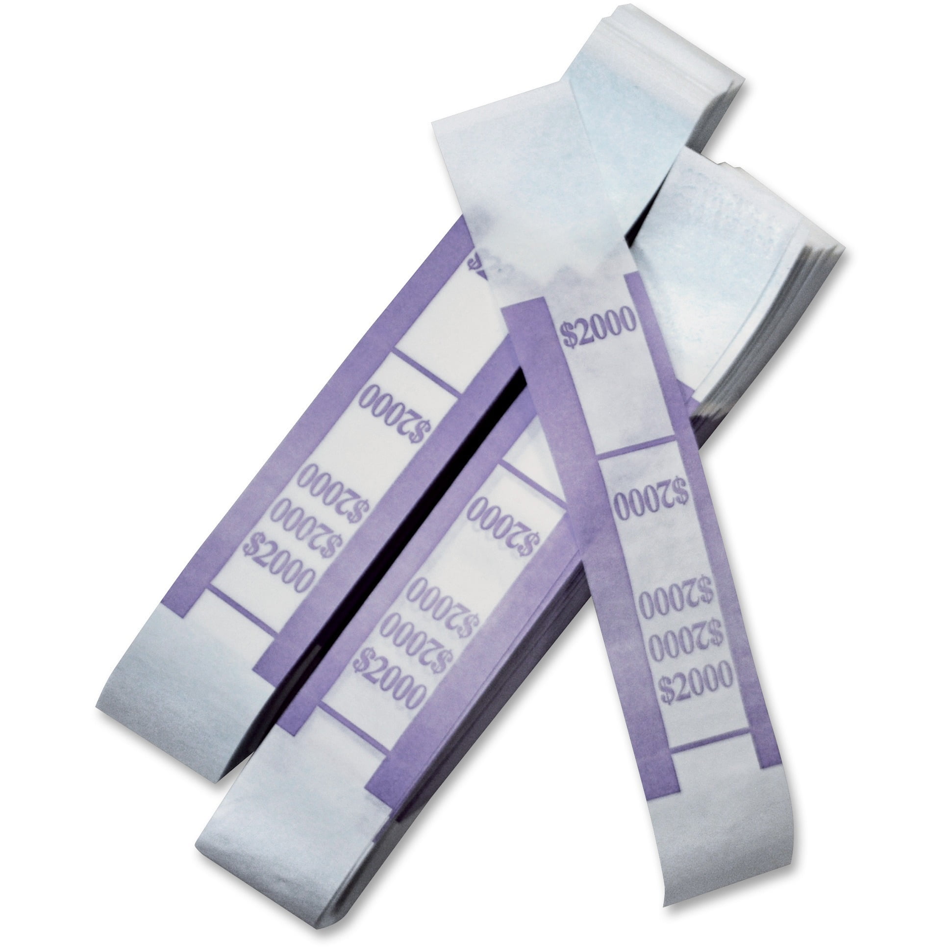 PM, PMC55032, Currency Straps, 1000 / Pack, Violet - Walmart.com