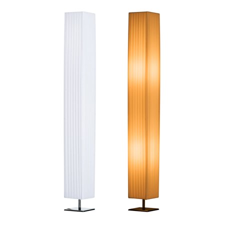 HomCom 48" Modern Free Standing Rectangle Floor Lamp With Linen Shade ...