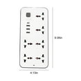 GFHFHITJ 6 Outlet Power Strip with 3 Usb Ports, Jumpso 6Ft Long ...
