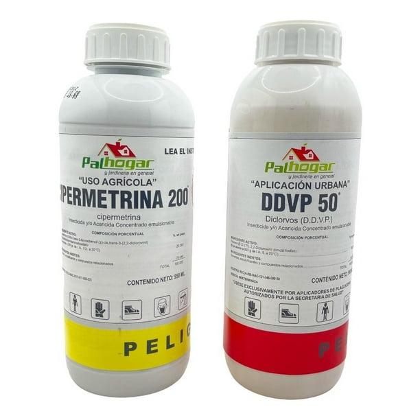 Combo Insectida Cipermetrina 200 950 Ml Y Ddvp 50 950 Ml | Bodega ...