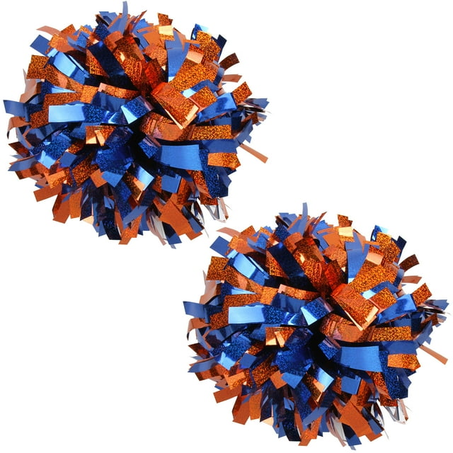 Holographic Cheer Pom Poms Cheerleading Cheerleader Gear 2 piece 1 pair ...
