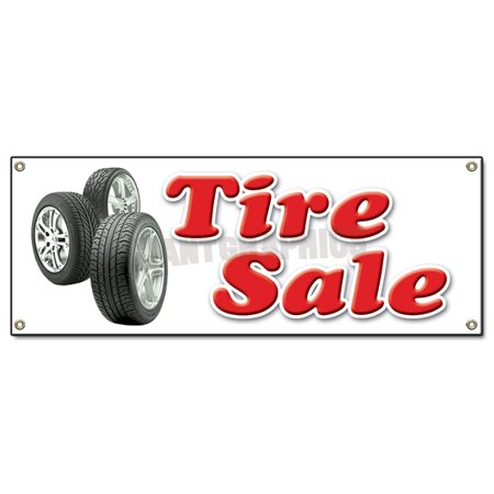 72" TIRE Sale Banner Sign Shop Used Tires Signs | Walmart Canada