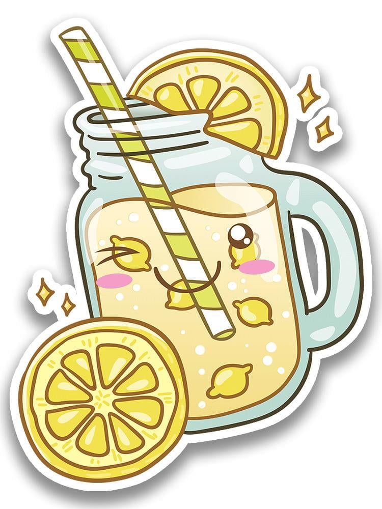 Cute Lemon Juice Sticker -Smartprints Designs, Vinyl Sticker - Walmart.com