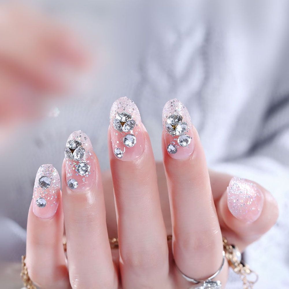 Crystal Bridal Nails