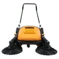 41'' Walk-Behind Sweeper Hand Push Sweeper Pavement Street Sweeping ...