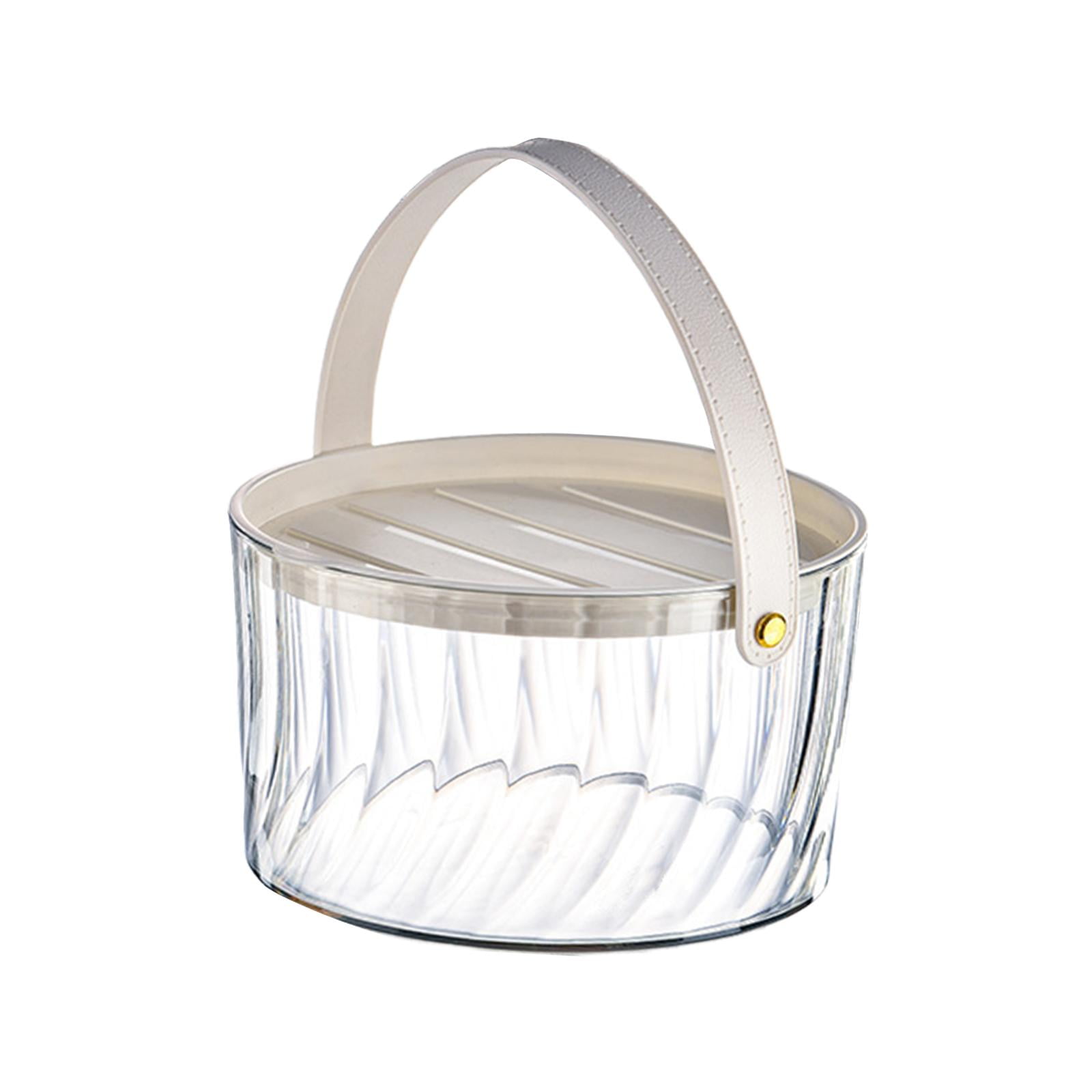 Tarro dispensador de arroz y cereales con asa, práctico recipiente transparente, caja para ...