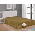 Ruffled Bed Skirt with Split Corners - Microfiber Bedskirt - Dust ...