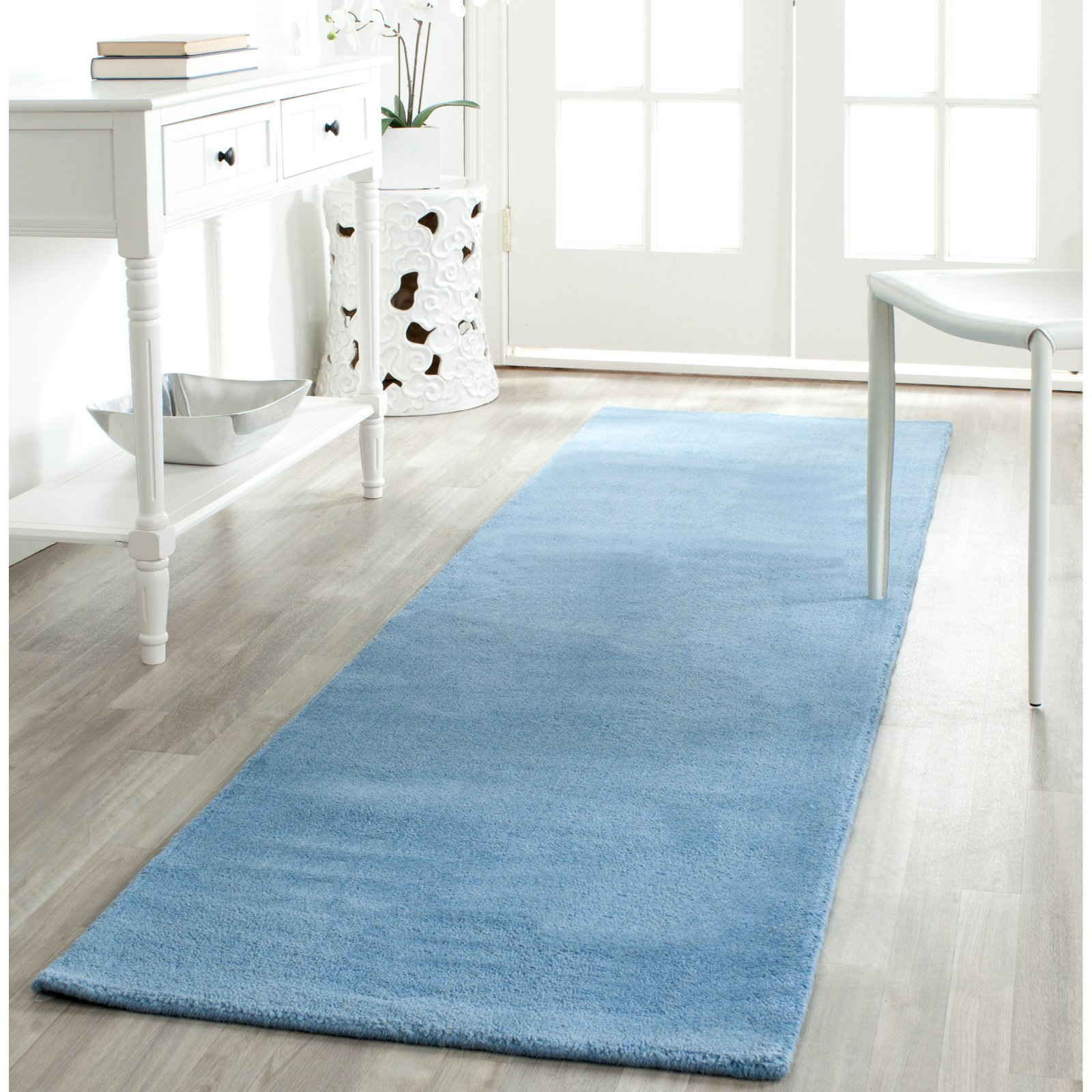 SAFAVIEH Himalaya Collection HIM610D Handmade Blue Rug - Walmart.com