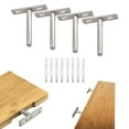 4pcs Versatile Shelf Mounting Brackets Versatile Shelf Supports Screws ...