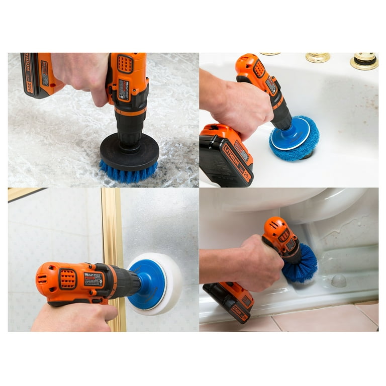 Power drill scrub brush store