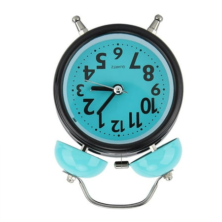 Rdeghly Light Blue Night Luminous Alarm Clock Double Bell Alarm Clock ...