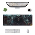 Grim Reaper Party Skull Cool Mouse Pad Extended Large Gaming Mousepad ...