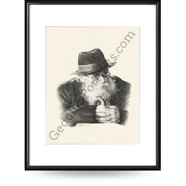 Gedolim Portraits 11 x 14 In. Wall Art - Chazon Ish - Rav Avrohom ...