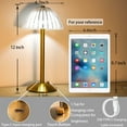 Neoglint Touch Cordless Table Lamp, USB Rechargeable LED, Adjustable ...