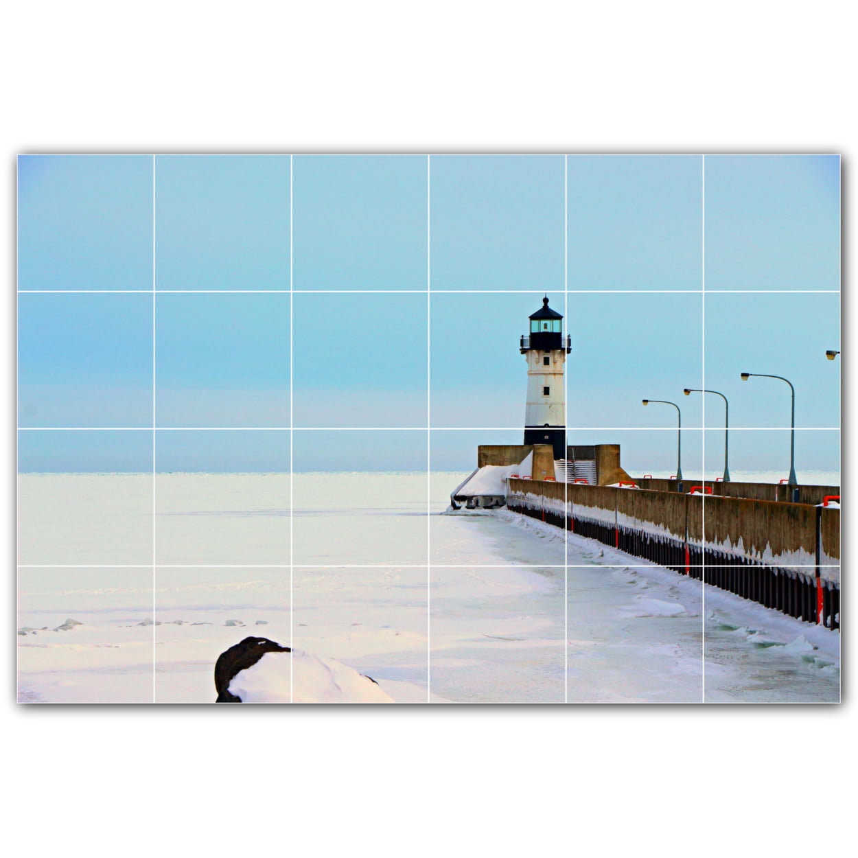 Picture-Tiles.com: Lighthouse Ceramic Tile Wall Mural WAL500827-64L. 48 ...