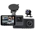 2/3 Channel Camera Car DVR 1080P Camera Double/Triple Lens Dashcam ...