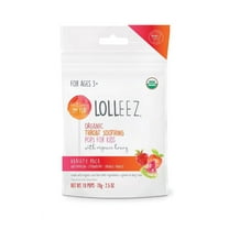 Lolleez Organic Throat Soothing Pops for Kids, Variety Pack, 10ct ...