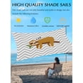 Cartoon Animals Sun Shade Sail 6.5'X10' Brown Sleeping Lazy Sloths Grey ...
