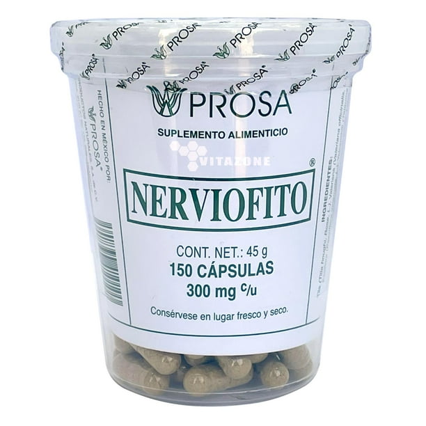 Nerviofito Prosa 150 cápsulas Valeriana Pasiflora Tila | Bodega Aurrera ...