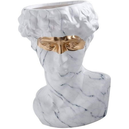 Ceramic Face and Face Flower Pot - Greek Statue - Creative Decoration ...