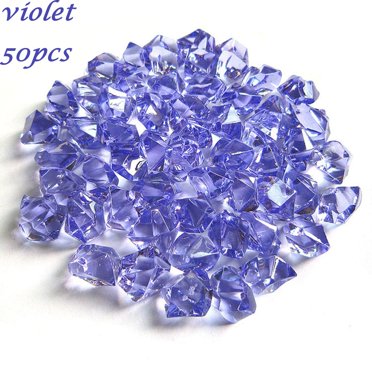 Fule Acrylic Stones,200Pcs Plastic Gem Stone Ice Rocks Table Scatter ...