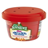 Chef Boyardee Mini ABCs and 123s with Meatballs in Tomato Sauce, 7.5 oz ...