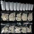 Limei 500Pcs French Acrylic False Nail Tips, 10 Sizes for Nail Art ...