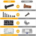 488 Pcs M4 Screws Set, M4 Bolts and Nuts Set, Countersunk Screws, Hex ...