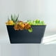 Matt Black Planter Selfwatering Plastic (rectangle) - Set 3 - Walmart.com